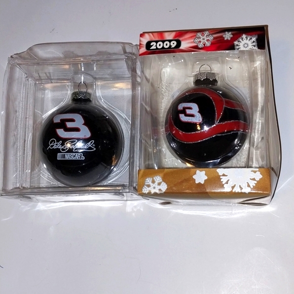 Trevco | Holiday | 2 Dale Earnhardt 3 Nascar Christmas Ornaments New ...